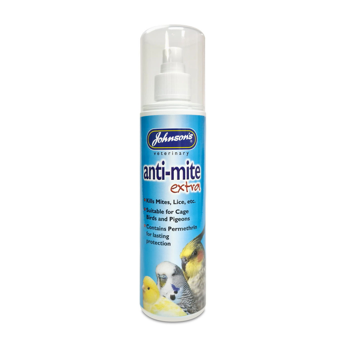 Johnsons Anti-Mite Extra Spray For Cage Birds Kills Mite, Lice, etc ...