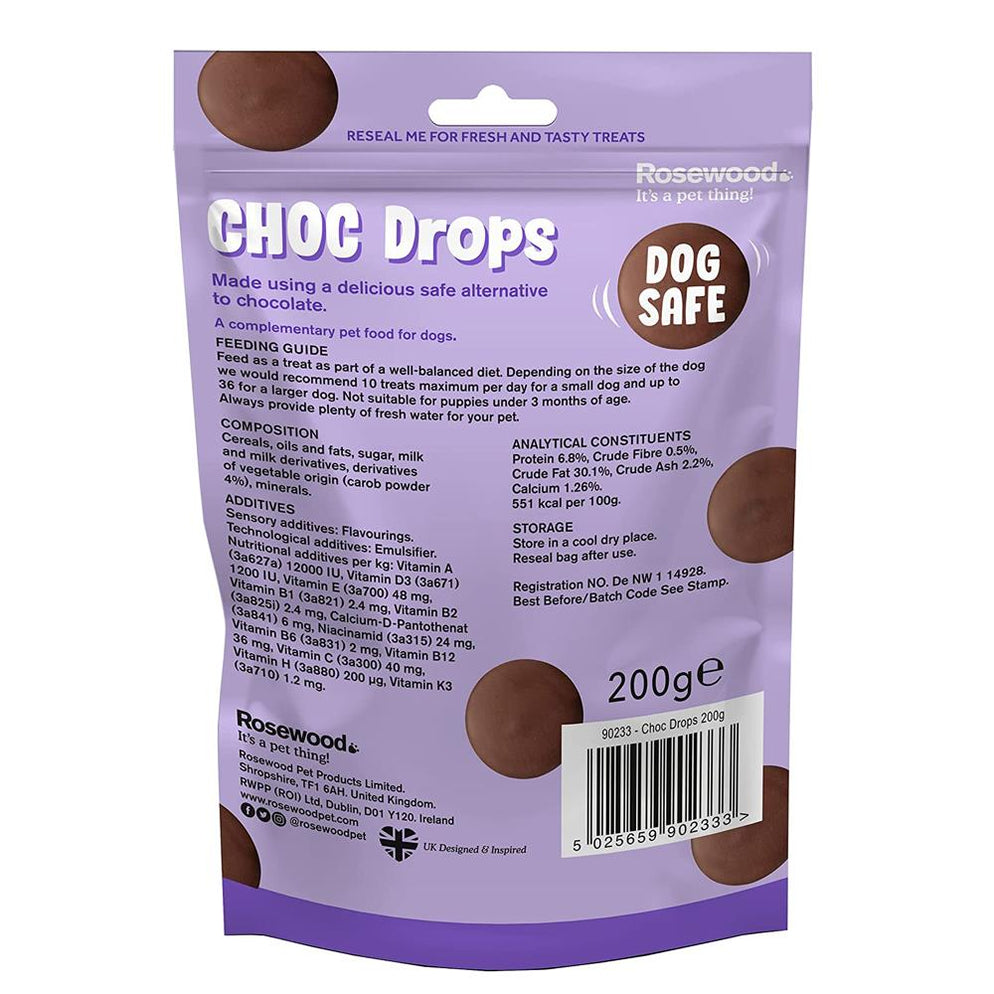 Rosewood Dog Safe Choc Drops 200g — Pet Stuff Galore